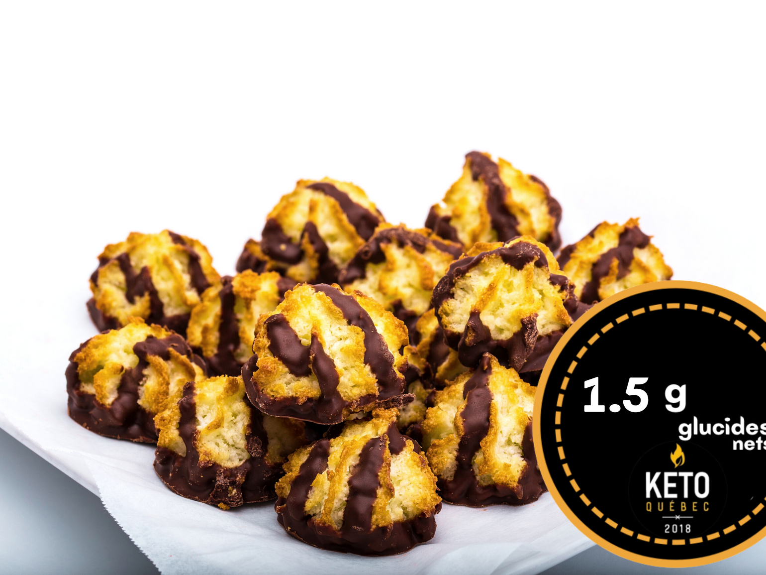 Macarons de Noix de Coco au Chocolat Keto - Keys Nutrition||Keto ...