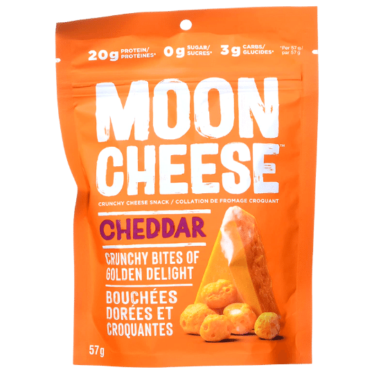 Moon Cheese - Cheddar 57g CAISSE DE 12 — Keys Nutrition